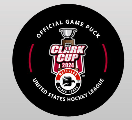 2024 Clark Cup Playoff Puck | Waterloo Black Hawks